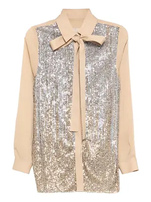 Elie Saab Sequinned Shirt - Neutrals