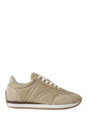 TOTÊME TOTEME The Sport Suede And Twill Sneakers