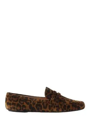 GIANVITO ROSSI Giorgia Leopard-print Loafers - Animal Print
