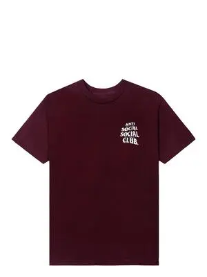 ANTI SOCIAL SOCIAL CLUB Phanertic Tee 'burgundy - Red