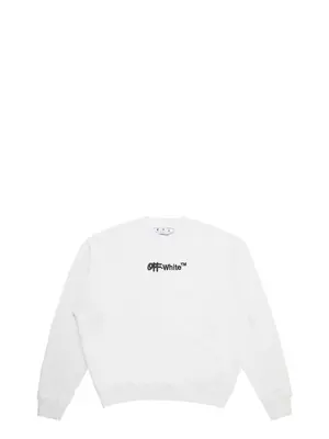 Off-White Logo Printed Long-sleeve Sweatshirt - White