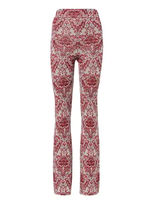 Rabanne Paisley Straight Pants - Red