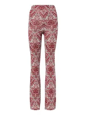 Rabanne Paisley Straight Pants - Red