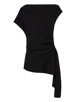 Simkhai Saskia Draped Off-shoulder Top - Black