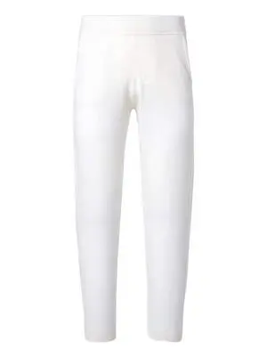 ALLUDE Wool And Cashmere Sweatpants - White