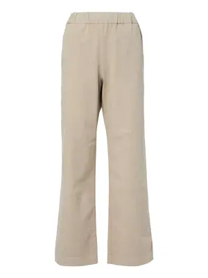 Velvet By Graham & Spencer Naya Cotton-blend Twill Straight Pants - Beige