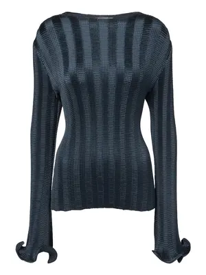 Simkhai Carys Knitted Top - Black