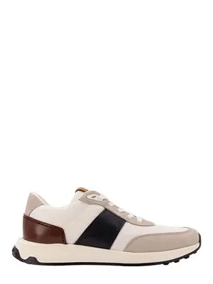 TOD'S Technical Fabric And Leather Sneakers - White