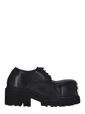 Balenciaga Platform Derby Shoes - Black