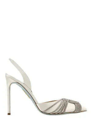 AQUAZZURA 105mm Gatsby Pumps - White