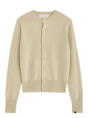EXTREME CASHMERE X N°300 Little 2 Cashmere Cardigan - Beige