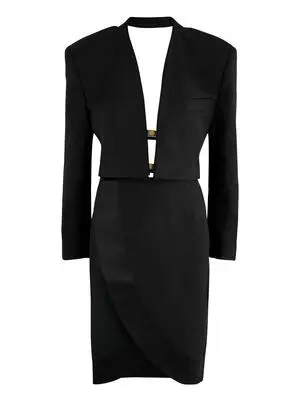 BETTTER Agnelli Open-back Wool Dress - Black