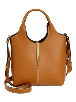 TOD'S Mini Leather Tote - Kenia Scuro