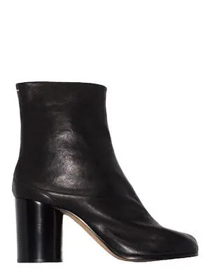 MAISON MARGIELA Vintage Leather Tabi Boots - Black