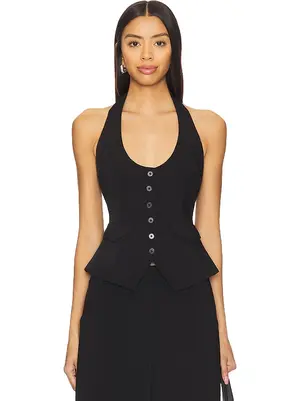 LOVERS AND FRIENDS Susie Top - Black