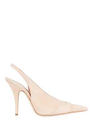Philosophy Di Lorenzo Serafini Philosophy Di Lorenzo Serafini Suede Slingback Pumps Blush