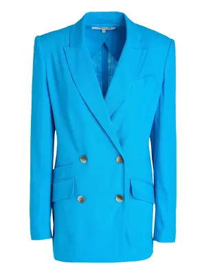 Diane Von Furstenberg Madison Double-breasted Blazer - Azure