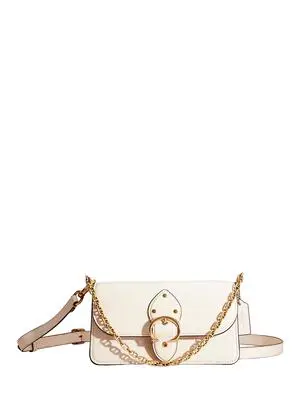 COACH® Restored Beat Crossbody Clutch - Brass/chalk