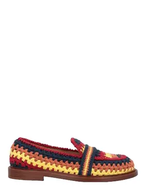 Chloé Knitted Loafers - Red