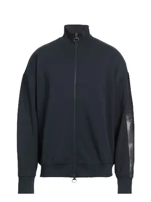 Armani Exchange Cotton-Blend Zip-Up Sweatshirt With Logo Navy