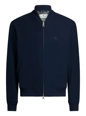 Etro Pegaso-embroidered Bomber Jacket - Blue