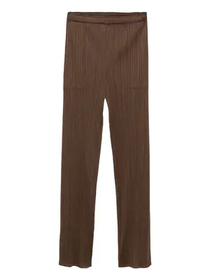 Issey Miyake Basic Trousers - Brown
