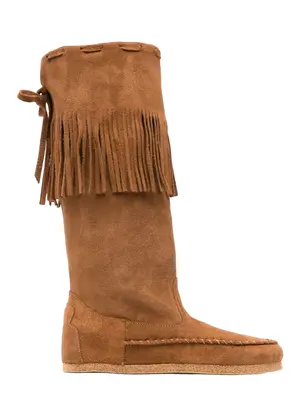 P.a.r.o.s.h Fringed Boots - Brown