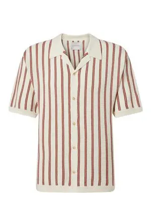 King & Tuckfield Striped Wool Shirt - Yellow