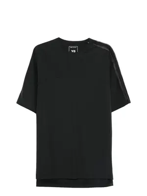 Y3 Mesh 3-stripes T-shirt - Black