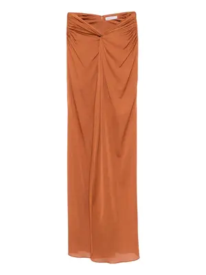 Giuseppe Di Morabito Knot-detailed Maxi Skirt - Orange