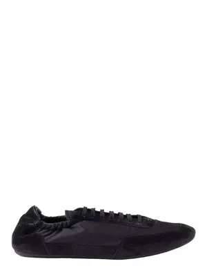 Prada Re-nylon And Suede Sneakers - Black
