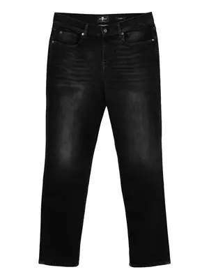 7 For All Mankind Slimmy Tapered Jeans - Black