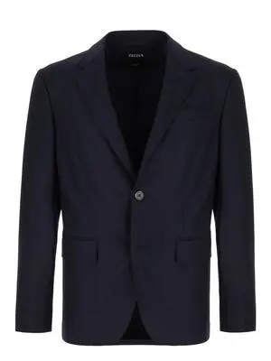 Zegna Single-breasted Blazer - Blue