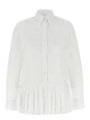 Thom Browne Pleated Shirt - White