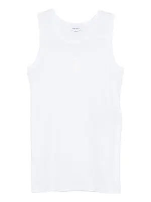 Alexander McQueen Skull-embroidered Tank Top - White