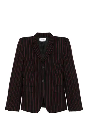 Alexander McQueen Pinstriped Blazer - Black