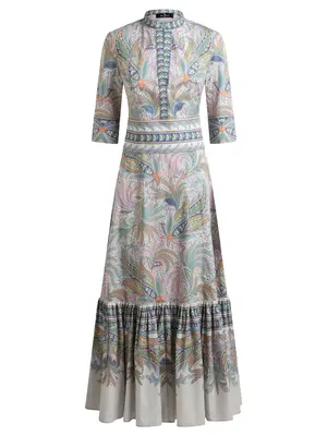 Etro Floral-print Maxi Dress - White