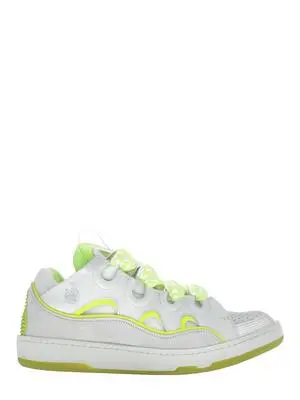 LANVIN Curb Sneakers White/fluo Yellow
