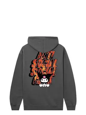 ANTI SOCIAL SOCIAL CLUB X Hello Kitty Kuromi Hoodie - Charcoal