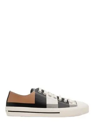 Burberry Larkhall Low Top Sneakers - Camel Check