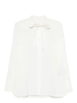 JIL SANDER Pussy-bow Shirt - White