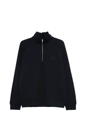 C.P. COMPANY Polo-collar Sweatshirt - Blue