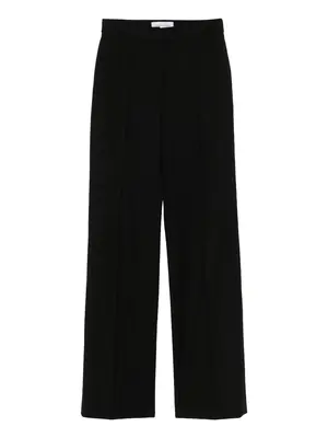 MARINE SERRE Straight-leg Trousers - Black