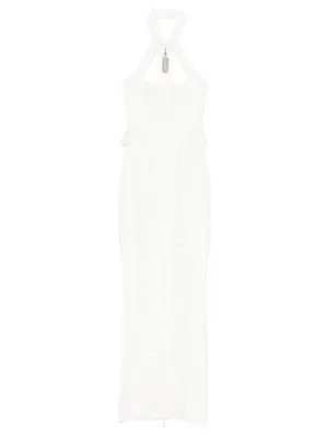 SELF-PORTRAIT X Christopher Kane Knit Maxi Dress - White