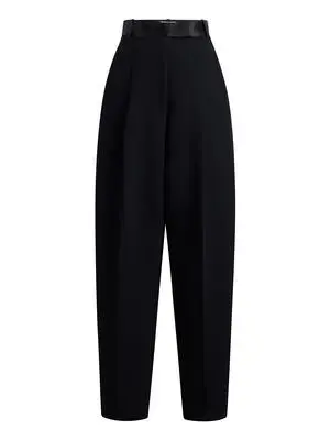 Khaite Cullen Pleated Pant - Black