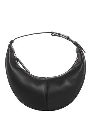 Proenza Schouler Mini Slide Leather Top Handle Bag - Black
