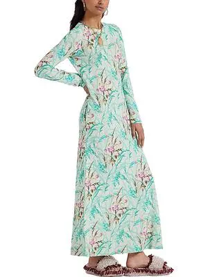 La DoubleJ La DoubleJ Long Sleeve Swing Dress Heath Menta