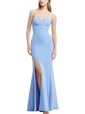 Dress The Population Dress The Population Fernanda V Wire Bodycon Gown Sky