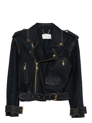 Zimmermann Crush Biker Jacket - Blue