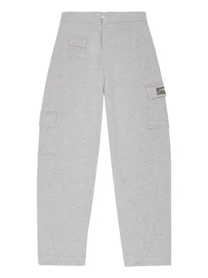 GANNI Logo-patch Track Pants - Grey